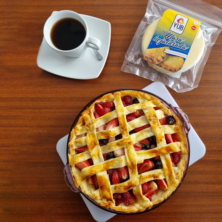 Pie o tarta de Frutos Rojos - Yub Alimentos